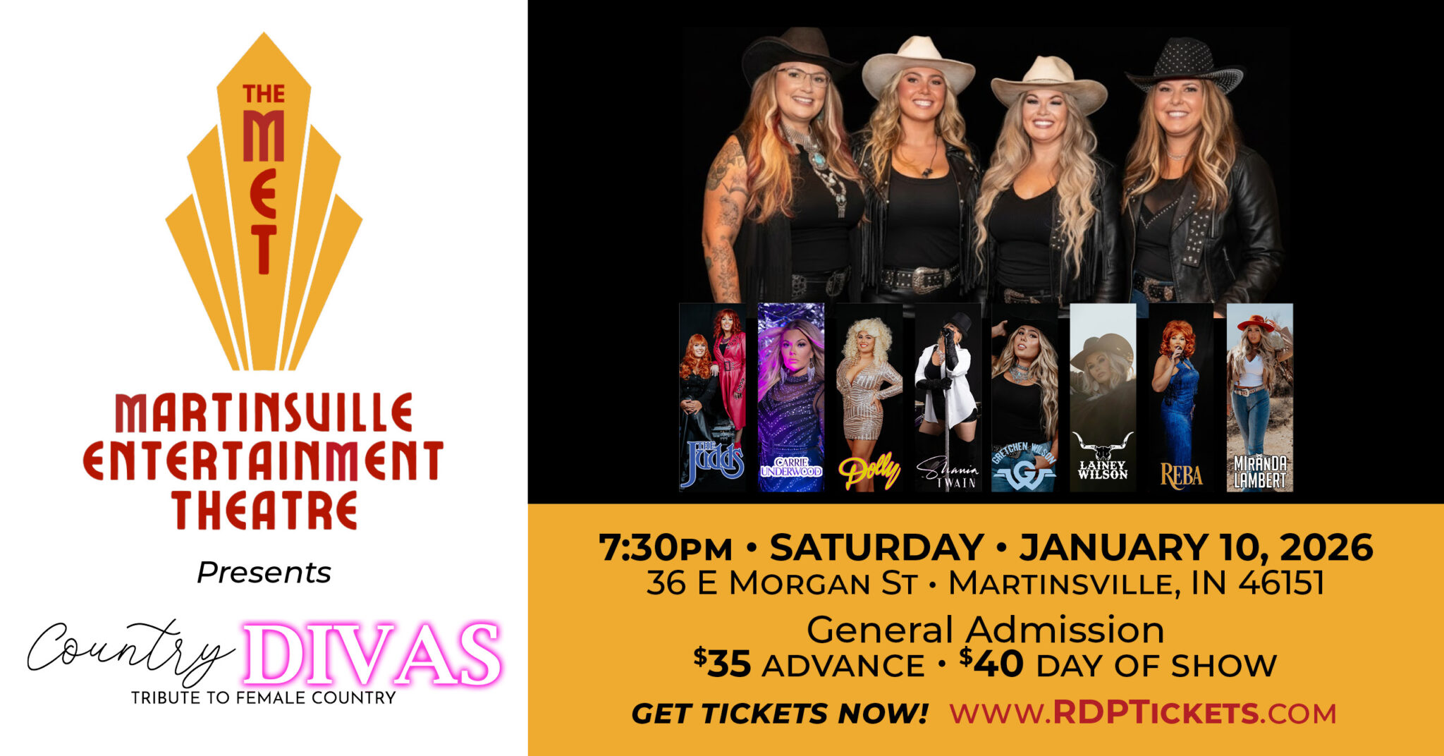 Country Divas Tribute to Female Country | RD Productions | We Bring ...